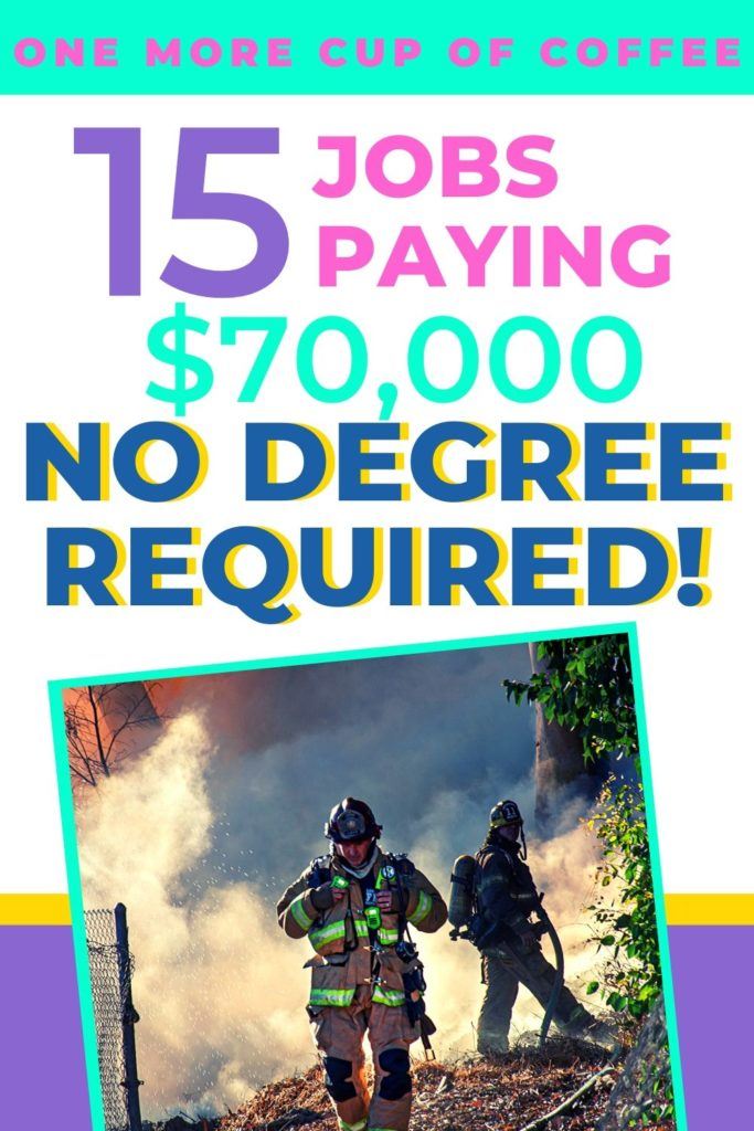 Fifteen k Job With No Degree Required | One More Cup of Coffee