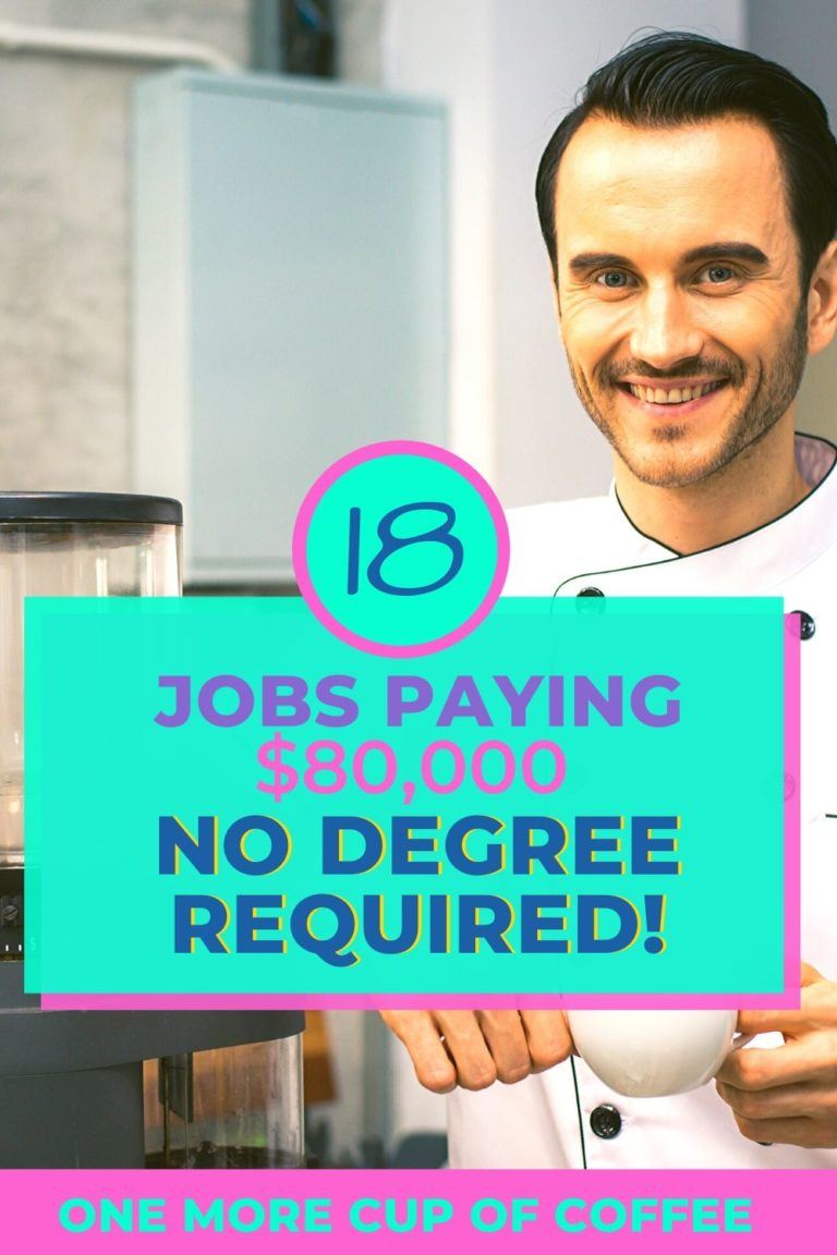 Eighteen k Jobs With No Degree Required | One More Cup of Coffee