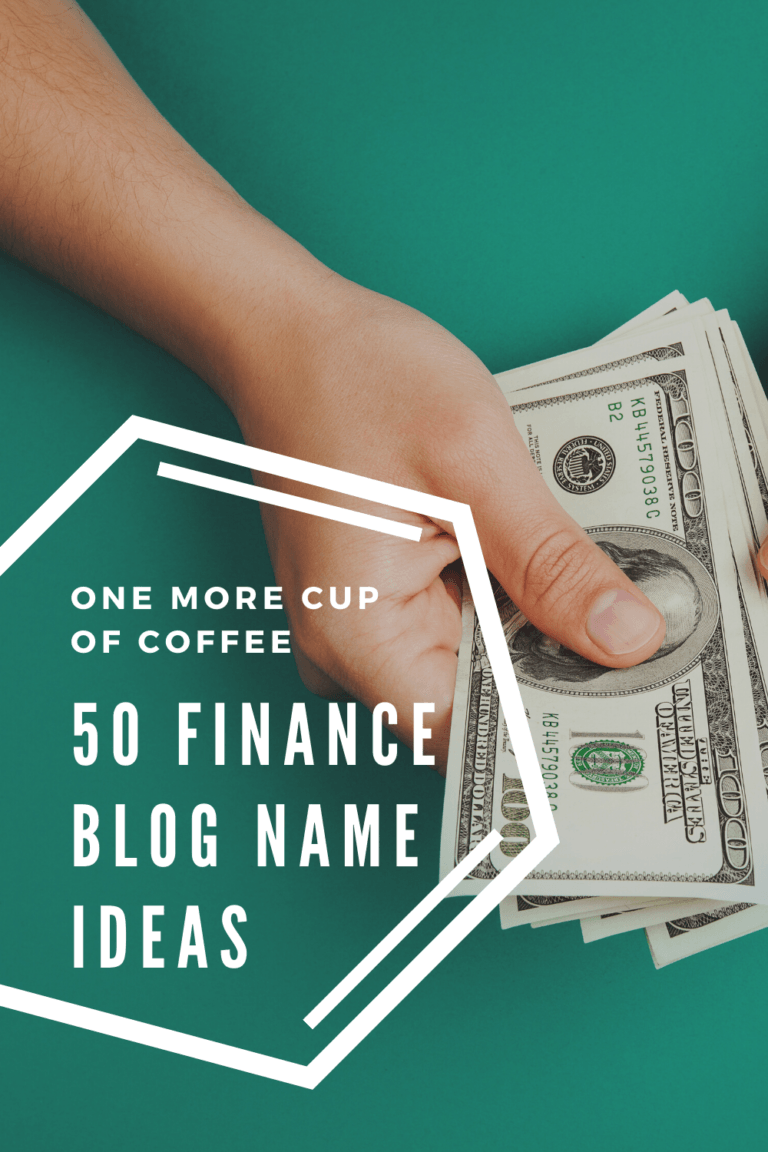 50 Personal Finance Blog Name Ideas That Are Perfect For Money Bloggers ...