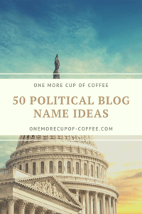 50 Political Blog Name Ideas To Bring Out Your Inner Debater | One More ...